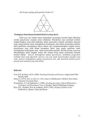 Strategi pemecahan masalah problem solving dalam pembelajaran ...