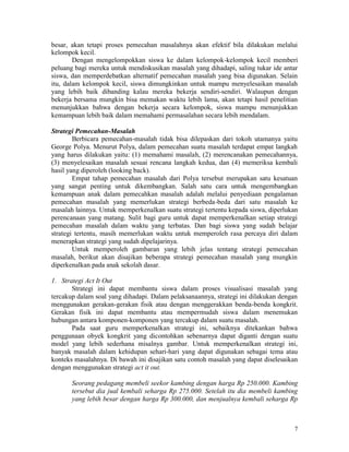 Strategi pemecahan masalah problem solving dalam pembelajaran ...