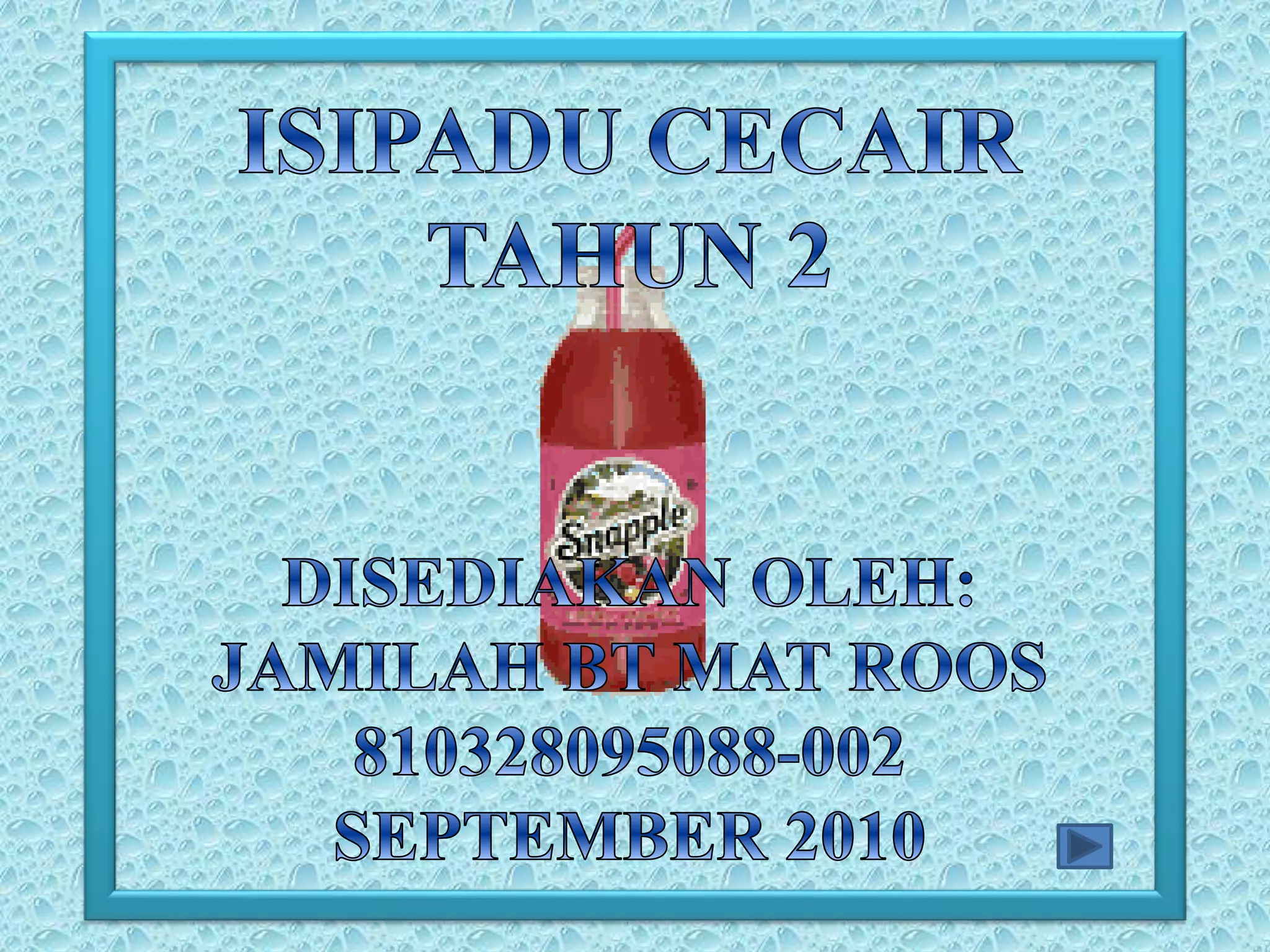 Strategi pengajaran isipadu cecair tahun dua copy | PPTX