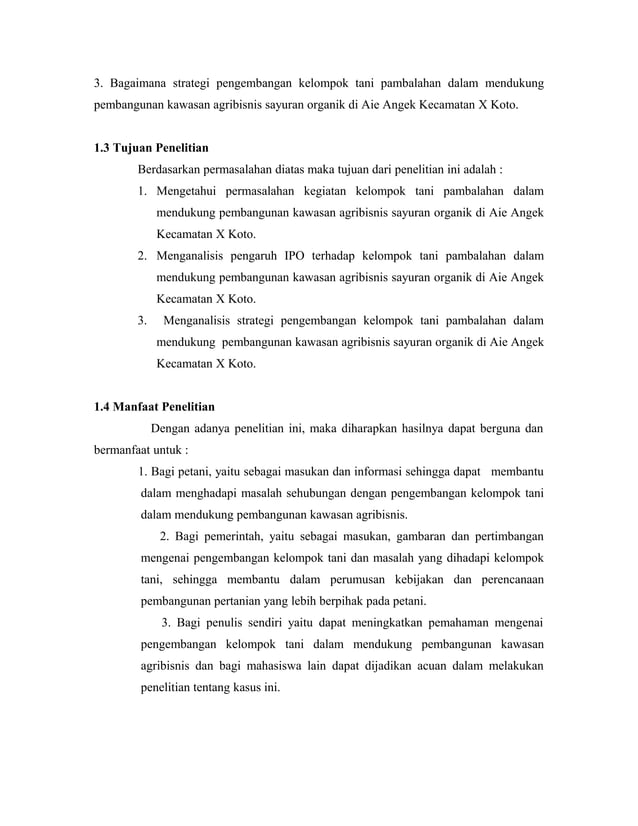 Strategi pengembangan kelompok tani | DOC