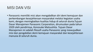 Strategi perusahaan panasonic | PPTX