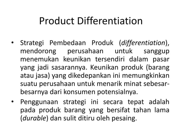 Strategi Porter (Studi pada Indofood) | PPTX