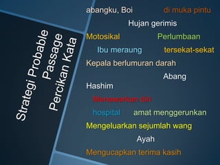 Strategi probable passage | PPTX