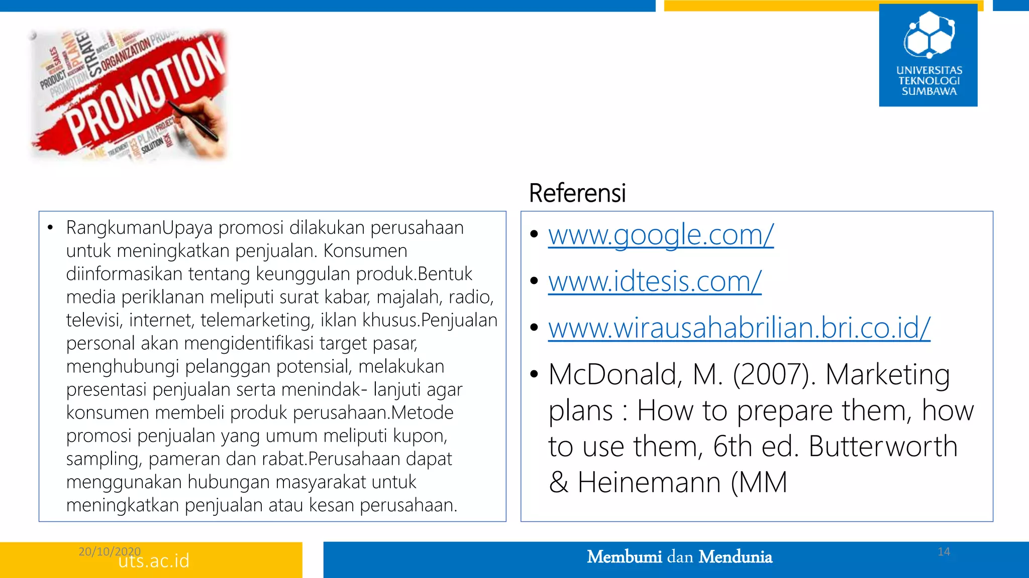 Strategi promosi | PPT