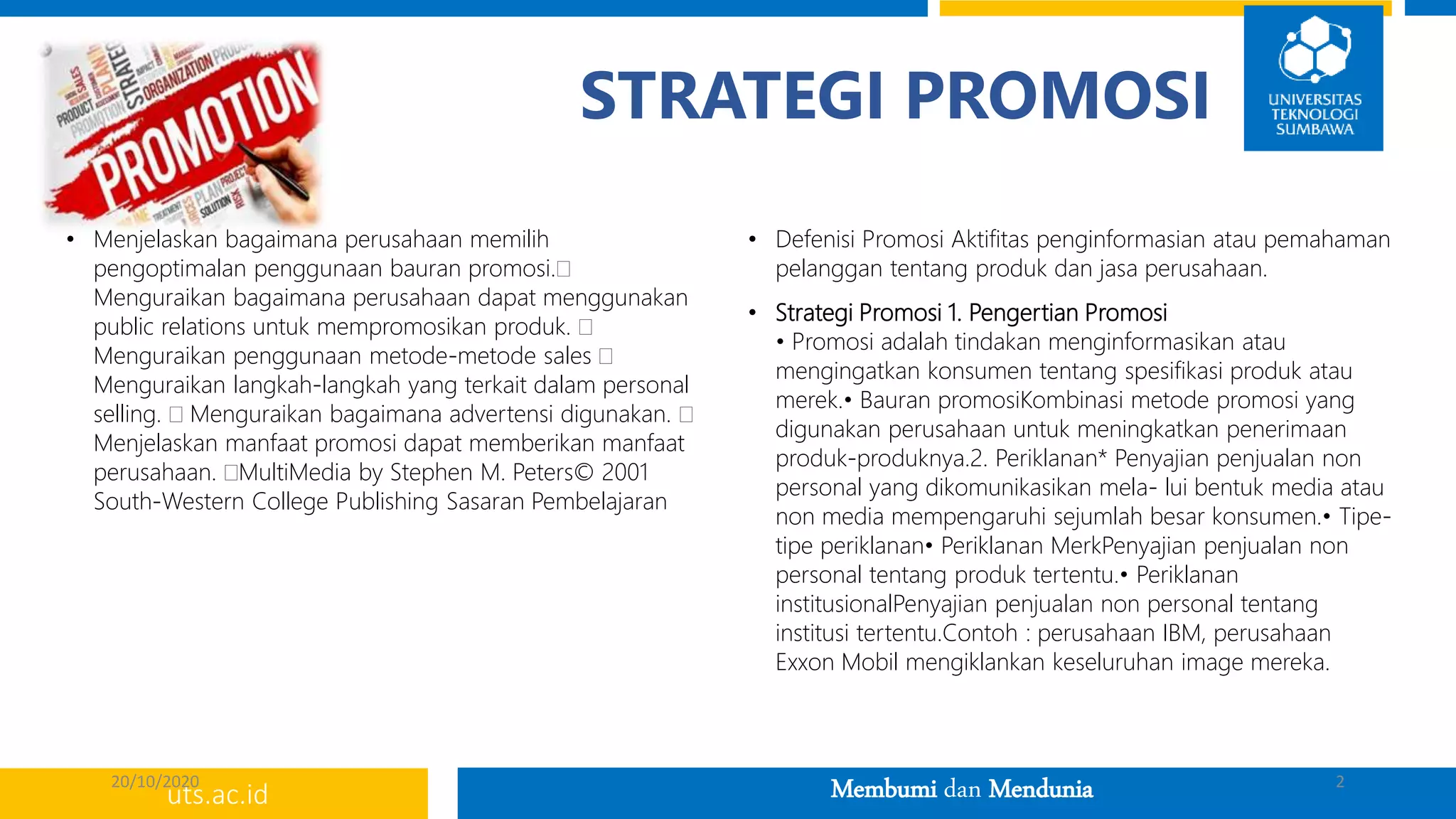Strategi promosi | PPT