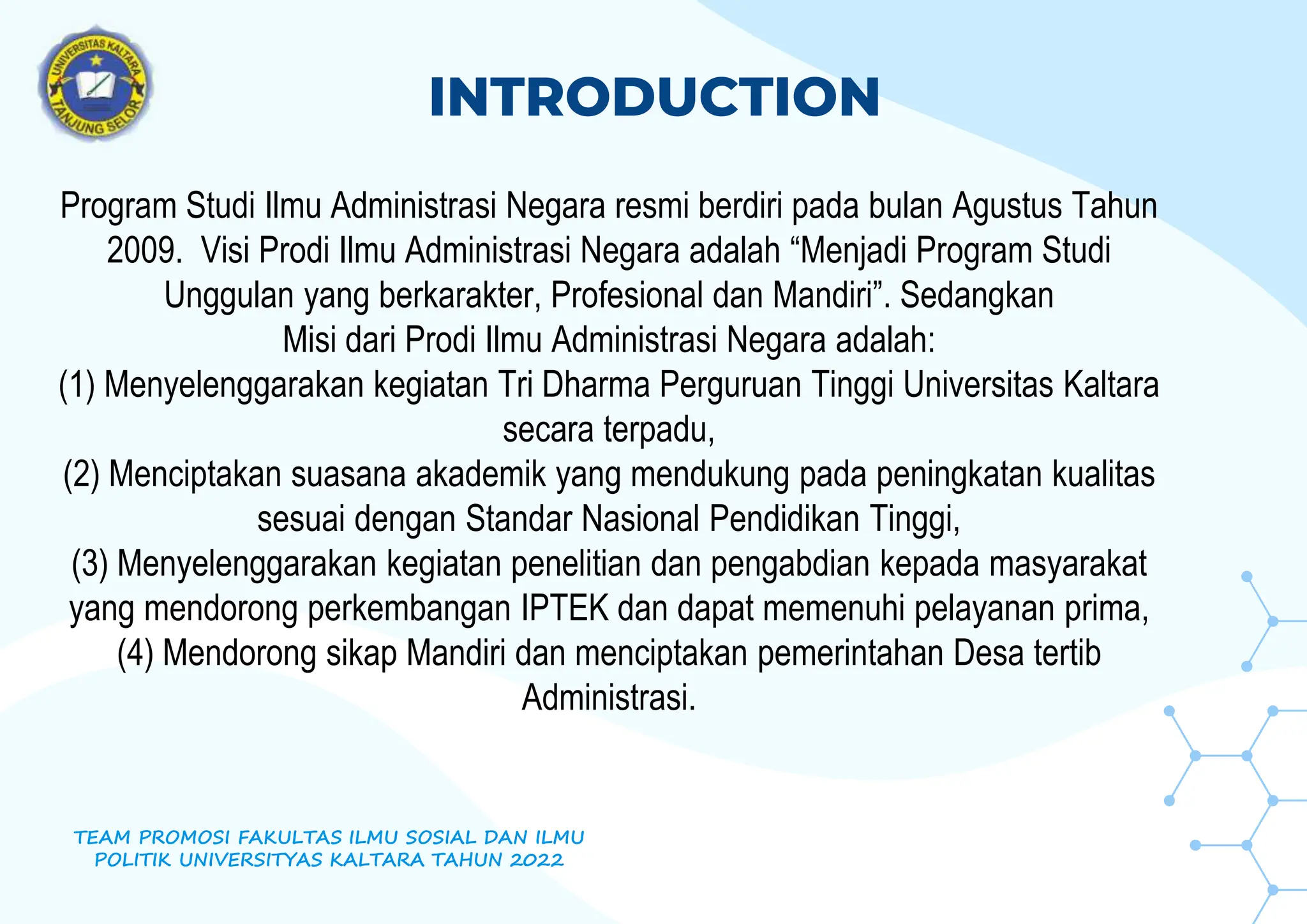 STRATEGI PROMOSI PROGRAM STUDI ILMU ADMINISTRASI NEGARA 2022.pptx