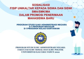STRATEGI PROMOSI PROGRAM STUDI ILMU ADMINISTRASI NEGARA 2022.pptx