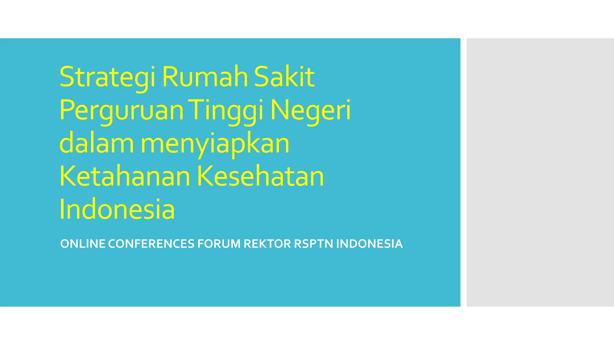 Strategi Rumah Sakit Perguruan Tinggi Negeri dalam menyiapkan Ketahanan ...