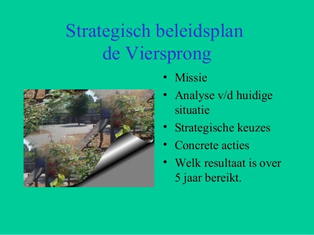 Strategisch beleidsplan ppt
