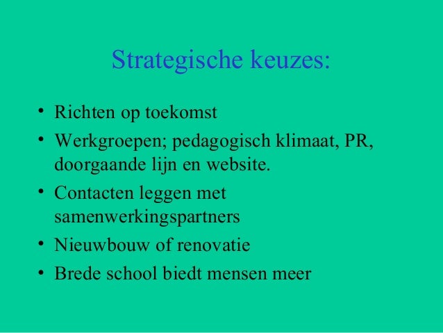 Strategisch beleidsplan ppt