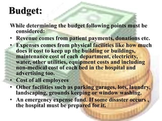 Strategizing for a new hospital | PPTX