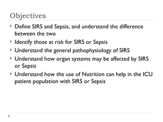 Strategizing SIRS in nutrition | PPT