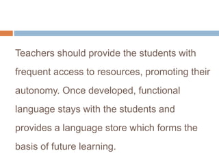 Strategizing the use of l2 in the efl classroom | PPTX
