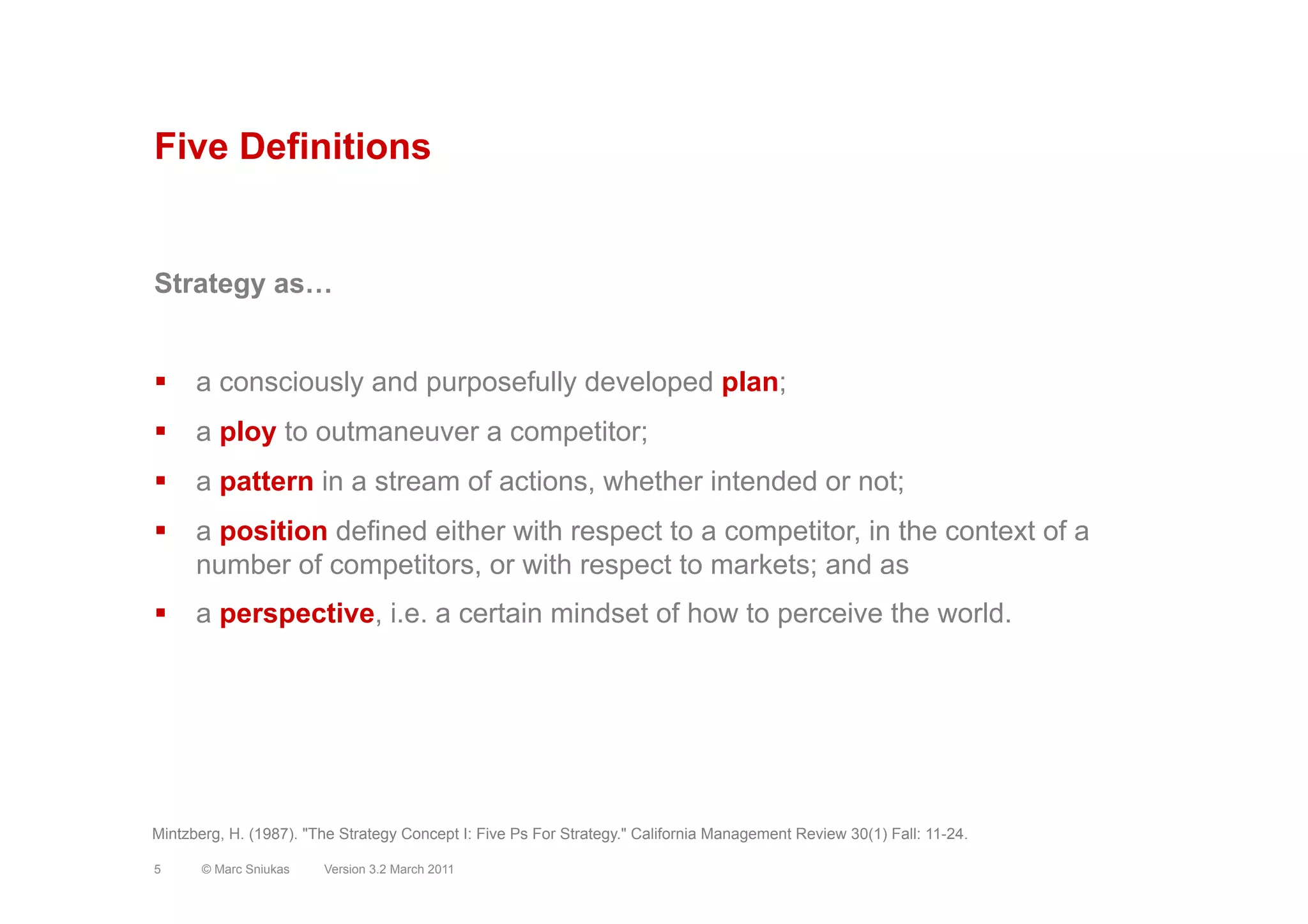 What is strategy? | PDF