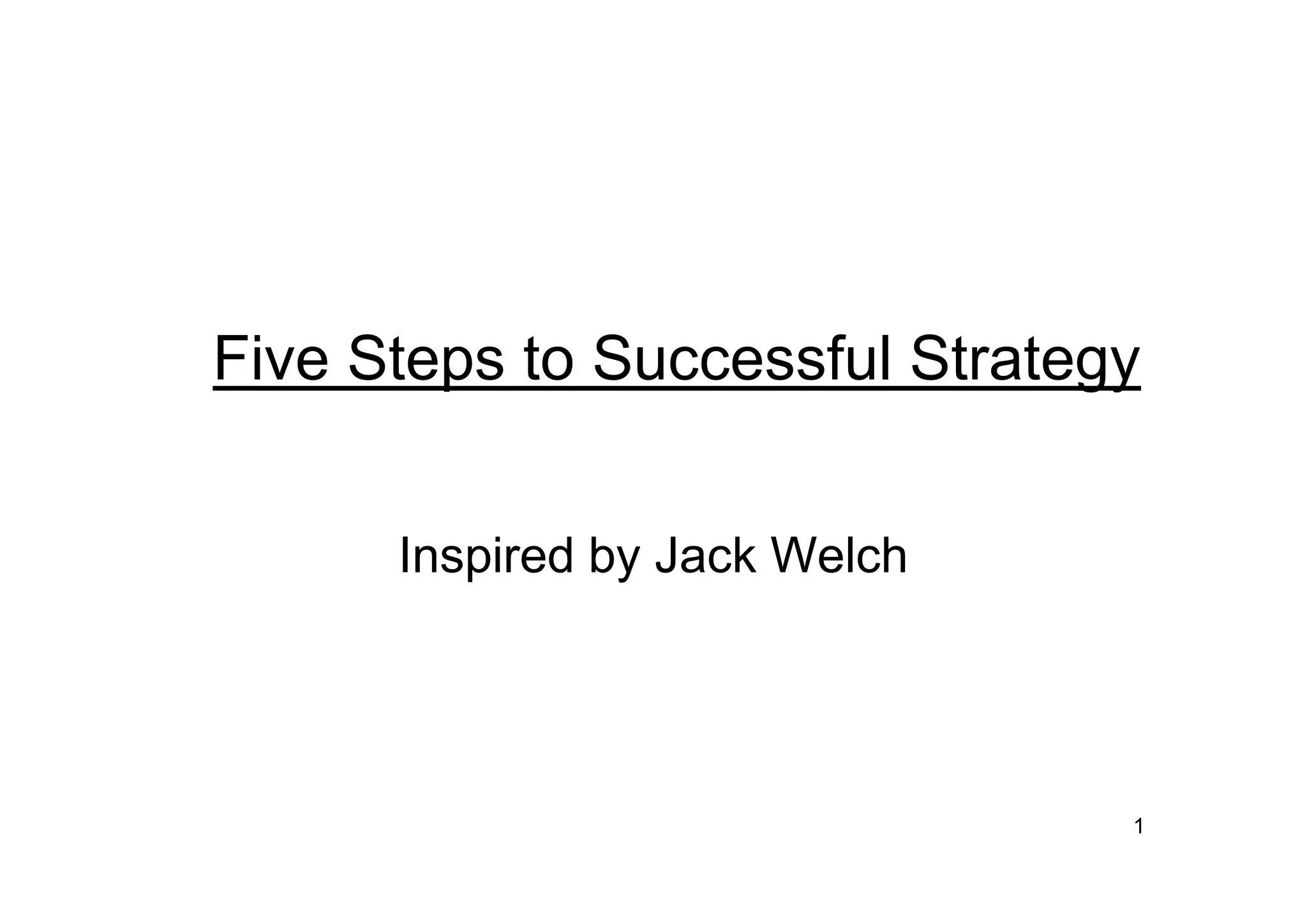 Developing your Business Strategy - step by step approach | PPT