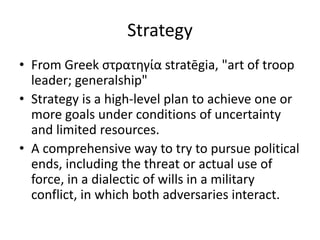 Strategy in Business, War, and Politics | PPT