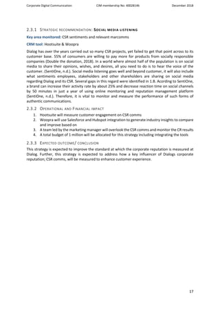 Strategy cdc - december CIM ASSIGNMENTS | PDF