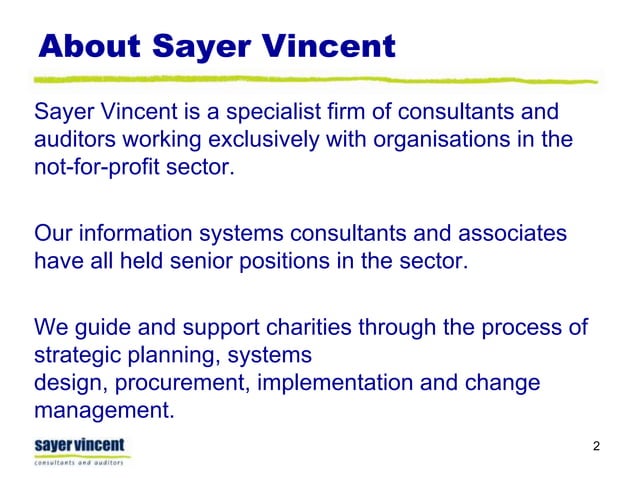Strategy - Ian Pritchard, Sayer-Vincent | PPT
