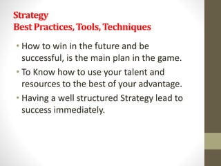 IT Strategy Tools | PPTX