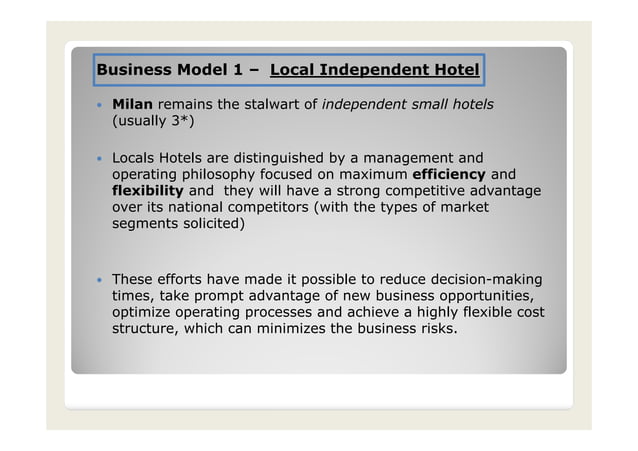 Strategy analysis hotel industry | PPT