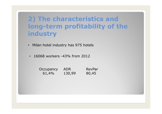 Strategy analysis hotel industry | PPT