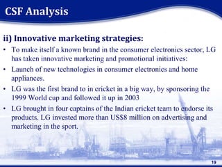 Strategy analysis of lg | PPTX