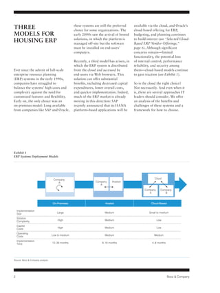 Strategy and erp in-the-cloud | PDF | Cloud Computing | Internet
