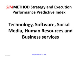 Strategy and execution performance predictive index | PPT