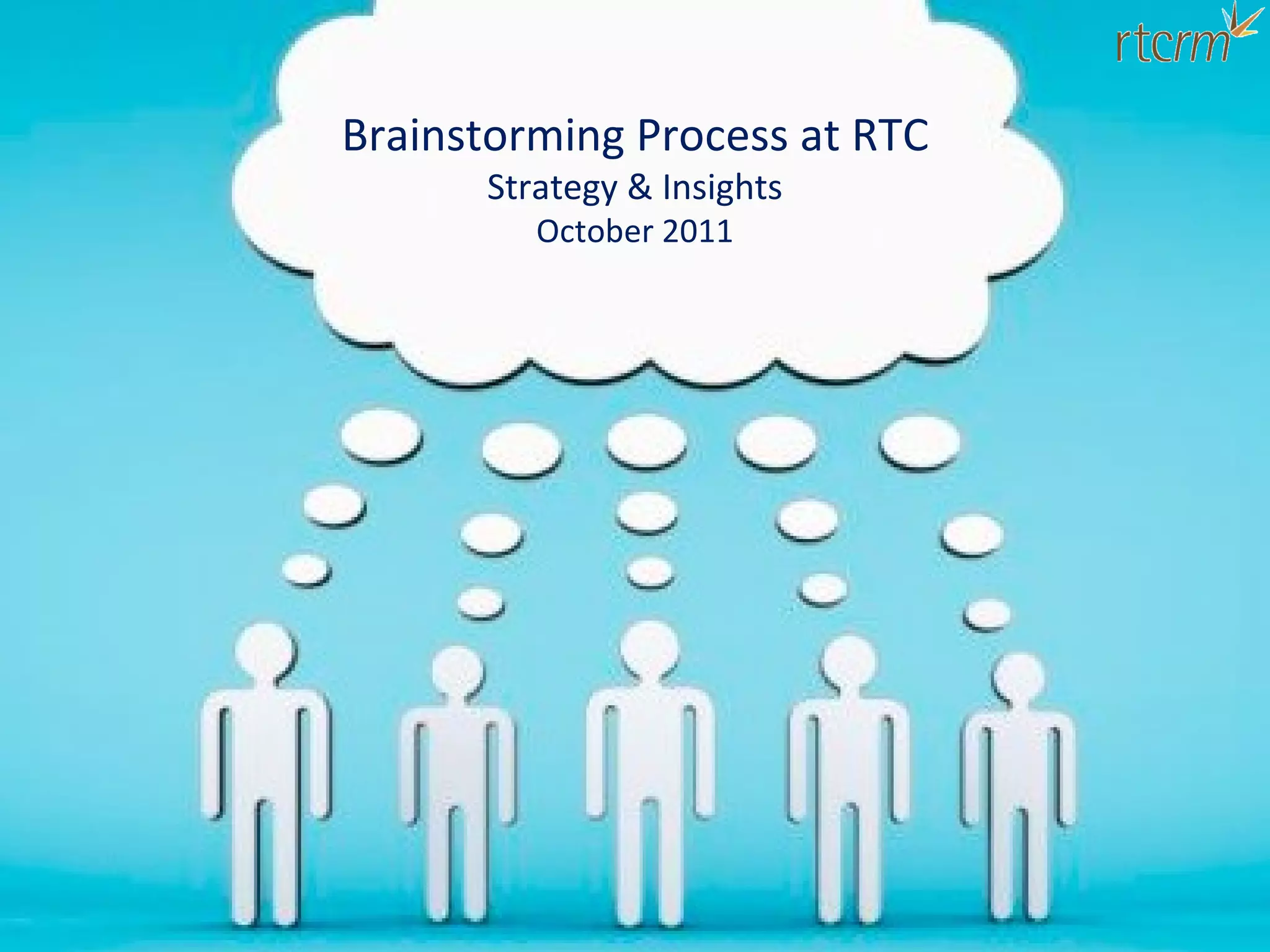 Strategy and Insights Brainstorming Guide | PPT | Business | Business ...