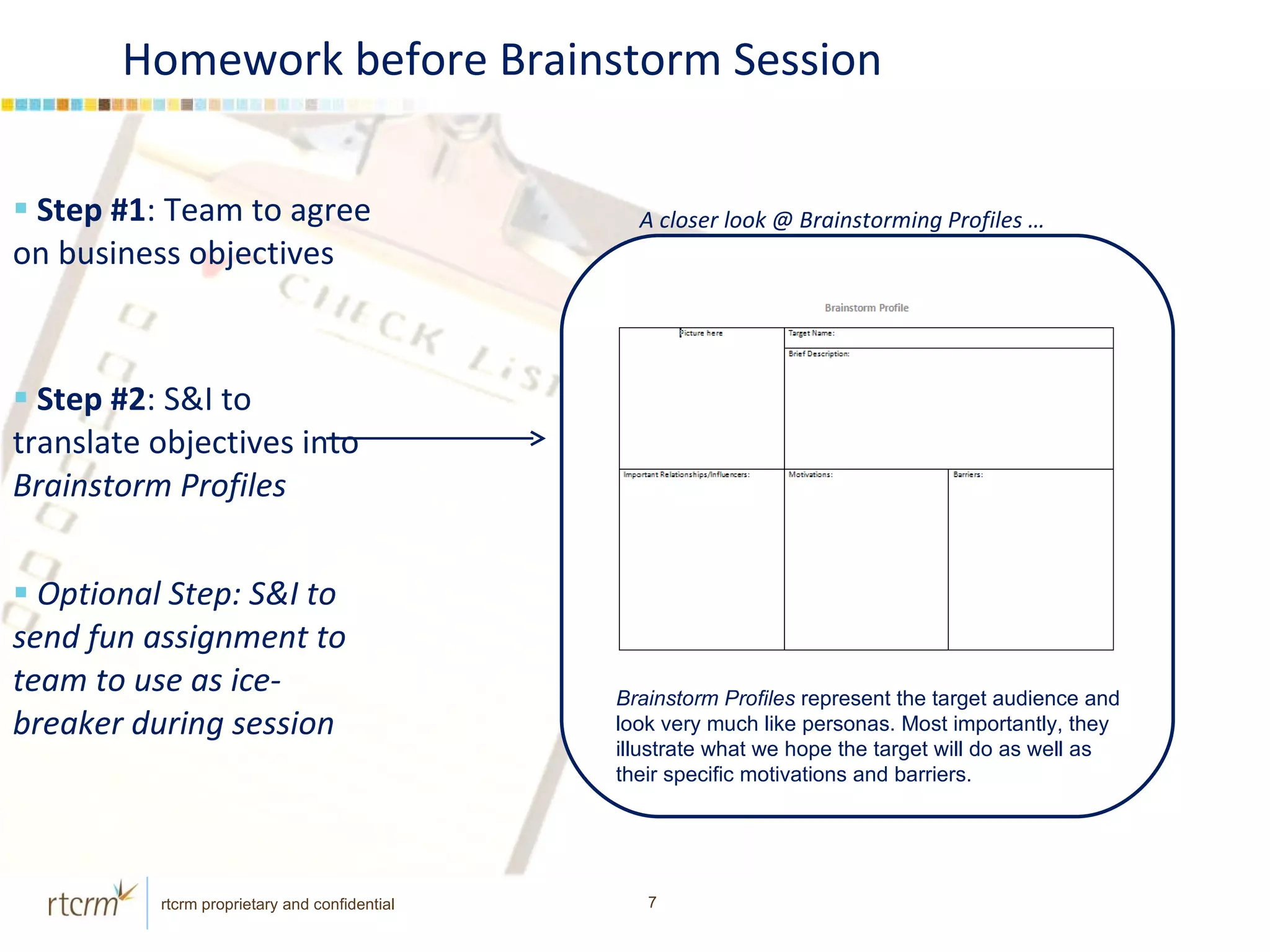 Strategy and Insights Brainstorming Guide | PPT | Business | Business ...
