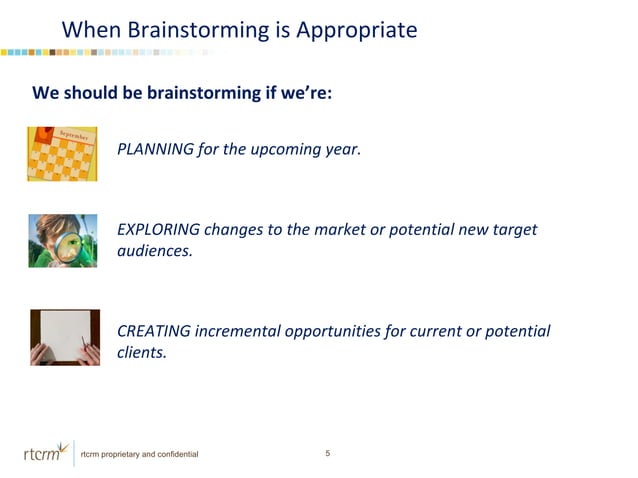 Strategy and Insights Brainstorming Guide | PPT | Business | Business and Finance