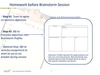 Strategy and Insights Brainstorming Guide | PPT | Business | Business ...