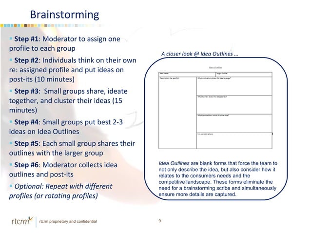 Strategy and Insights Brainstorming Guide | PPT | Business | Business ...