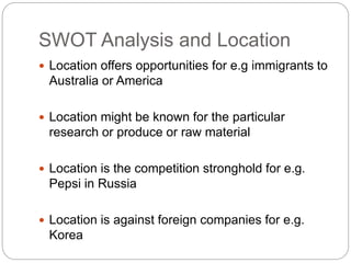 Strategy and location | PPT