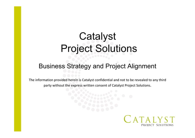 Strategy And Project Alignment V1.0 | PPT