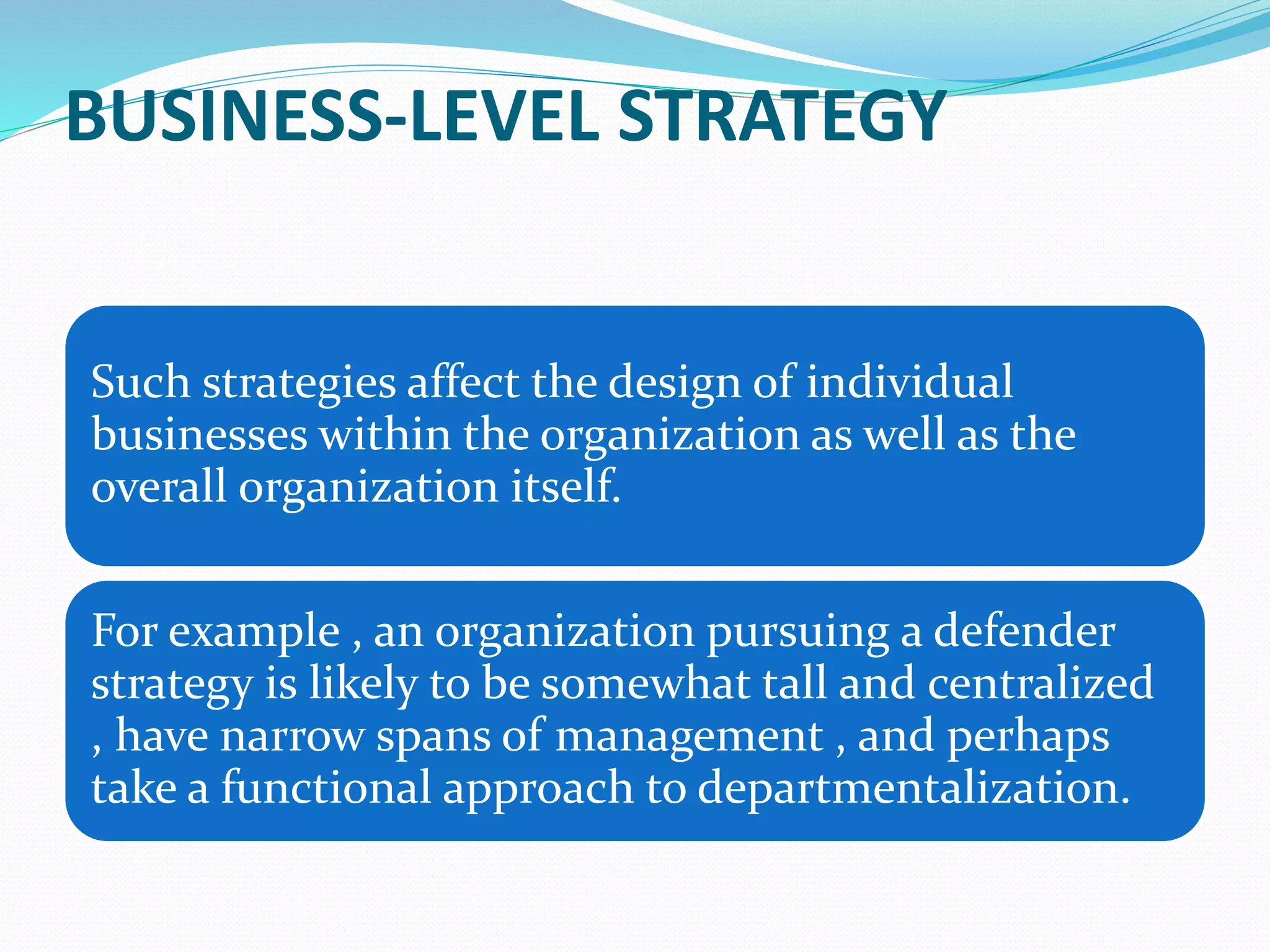 Relationship between Strategy and structure of an organization | PPTX