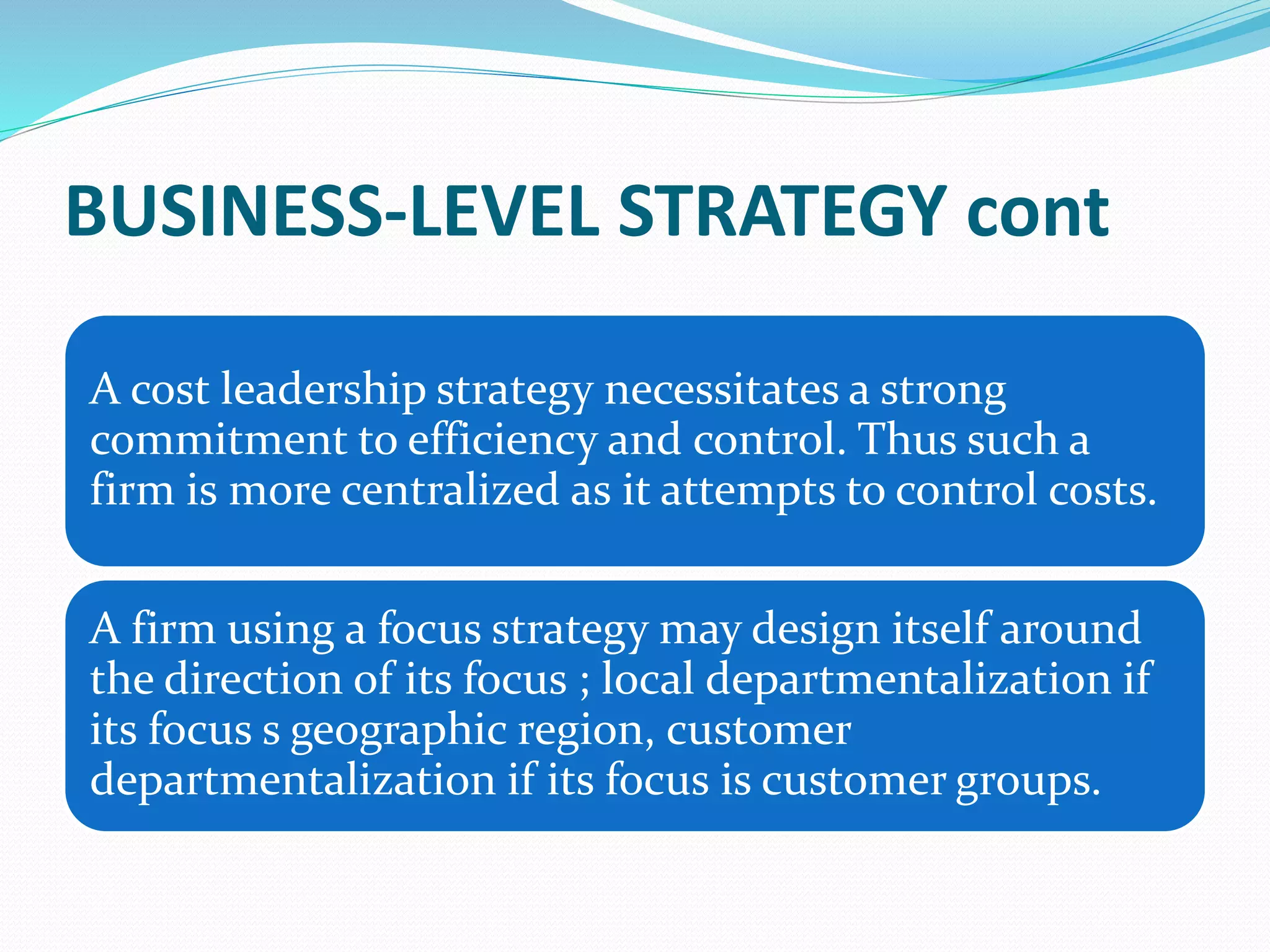 Relationship between Strategy and structure of an organization | PPTX