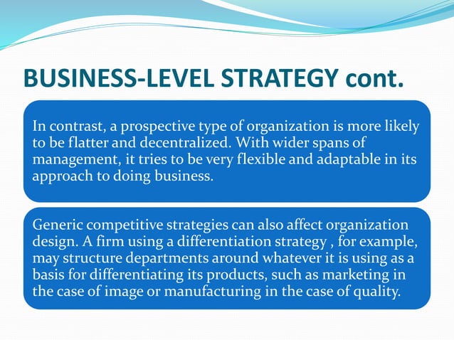 Relationship between Strategy and structure of an organization | PPTX | Business Administration ...
