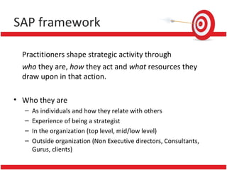 Strategy as practice | PPT