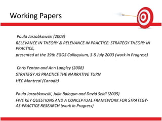 Strategy as practice | PPT