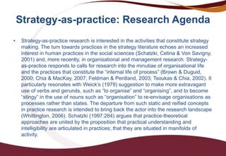 Strategy as practice cem snewsletter_june 2015 | PPTX