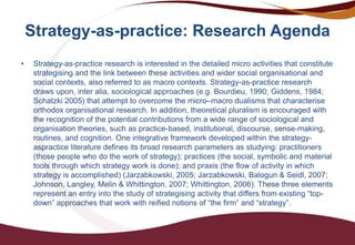 Strategy as practice cem snewsletter_june 2015 | PPTX