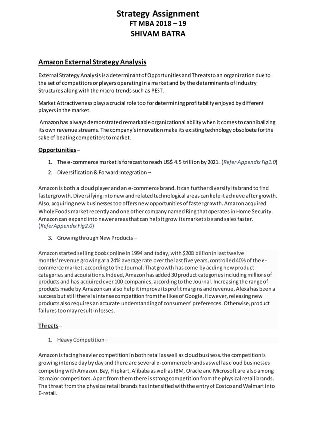 Amazon Analysis | DOCX