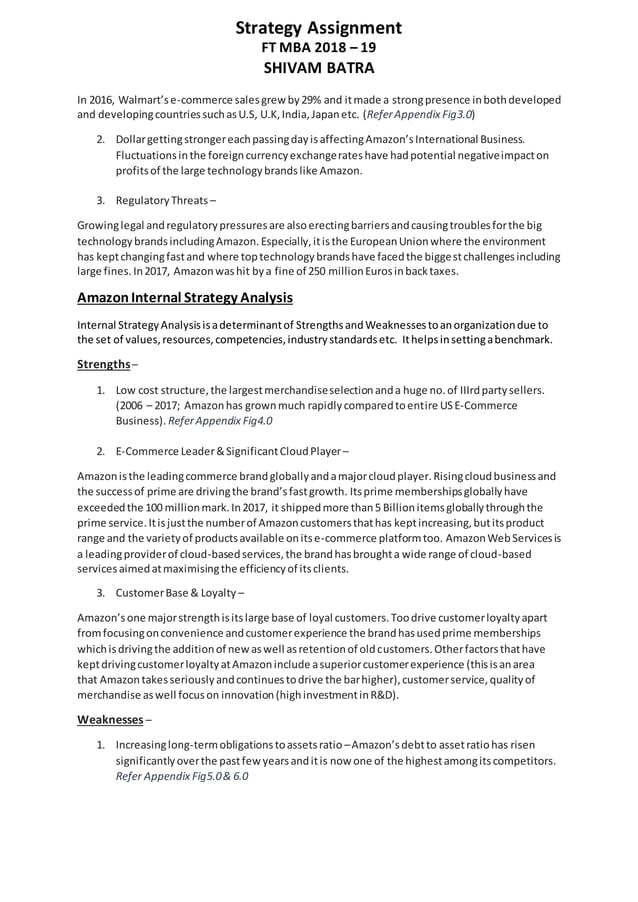 Amazon Analysis | DOCX