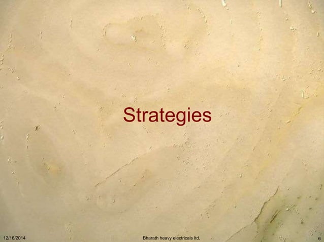 Strategy bhel | PPT