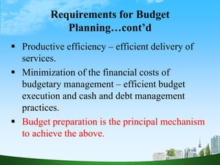 Strategy, budgetary planning and expenditure management | PDF