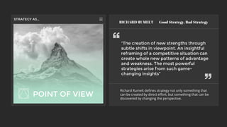 Strategy definitions: different persectives | PPT