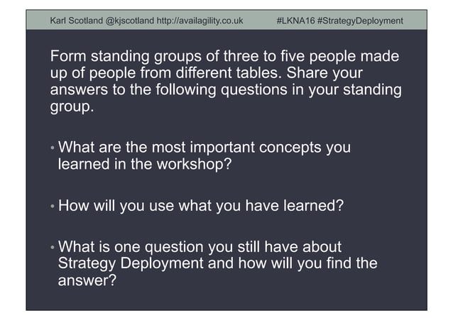 Strategy Deployment with the X-Matrix | PPT
