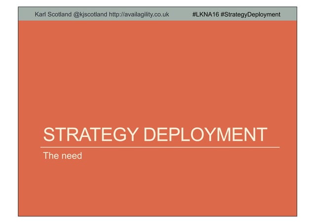 Strategy Deployment with the X-Matrix | PPT