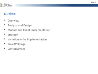 Strategy design pattern | PPT | Programming Languages | Computing